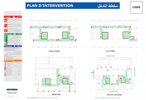 Plan schématique d'évacuation - Himaya Maroc